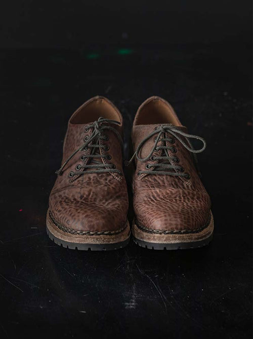 EMATYTEMENS Horse Leather Washed Culatta Shoes / CRUST NATURAL